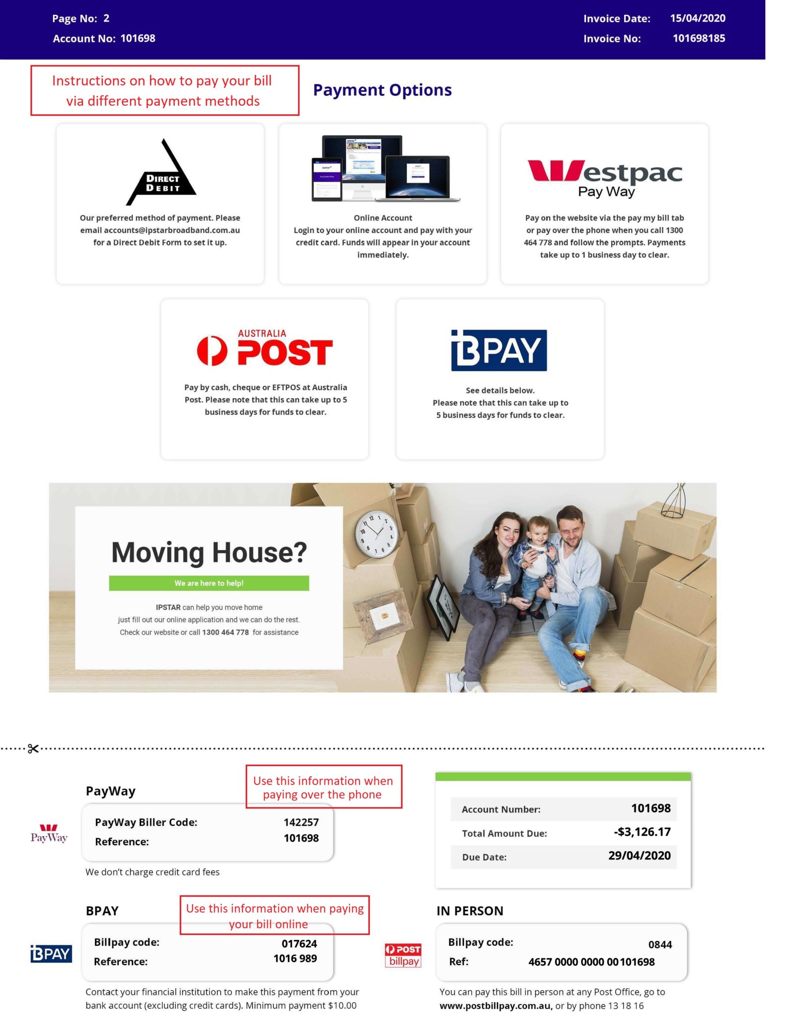 How to read your IPSTAR Broadband bill | IPSTAR Broadband